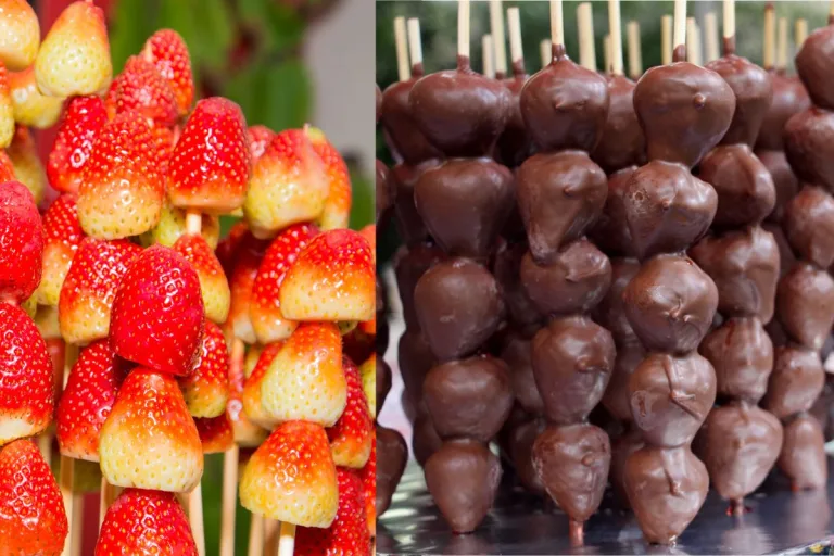 Espetinho de morango banhado no chocolate - Blog Receita Certa